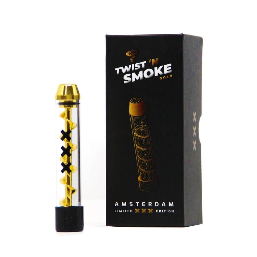 Wholesale Twist ''n Smoke Twisted Glass Blunt Black