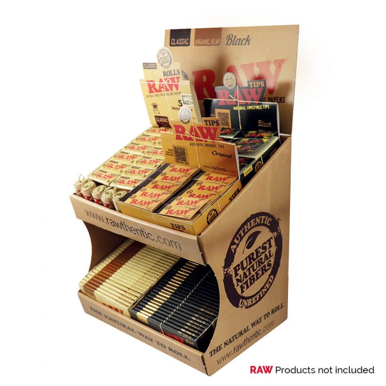 Wholesale RAW Counter Carton Display Large | Top Tip Deals